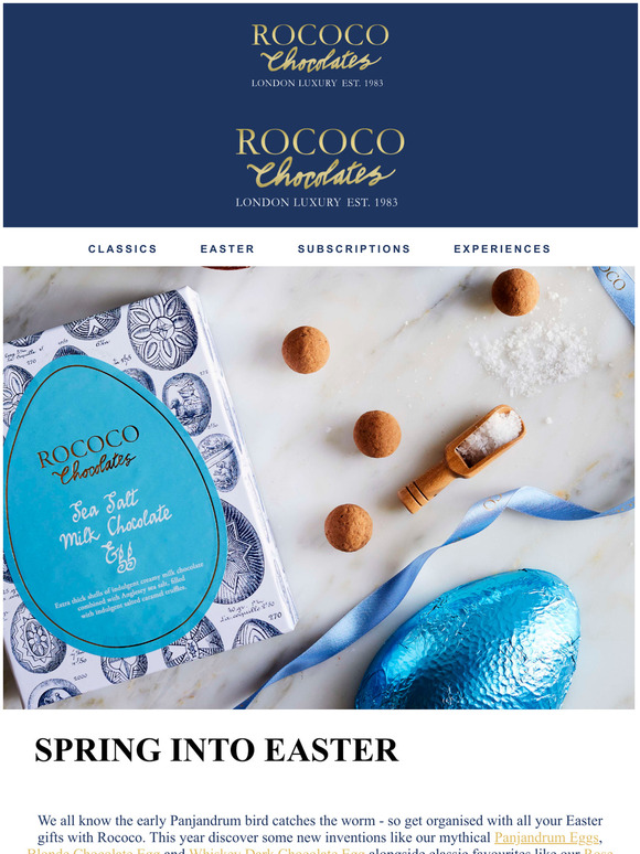 Rococo Chocolates: Spring into Easter | Milled