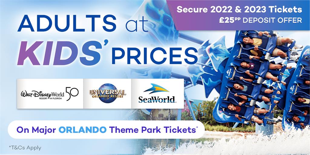 Attraction Tickets: Adults at Kids' Prices on ALL Major Orlando Theme ...