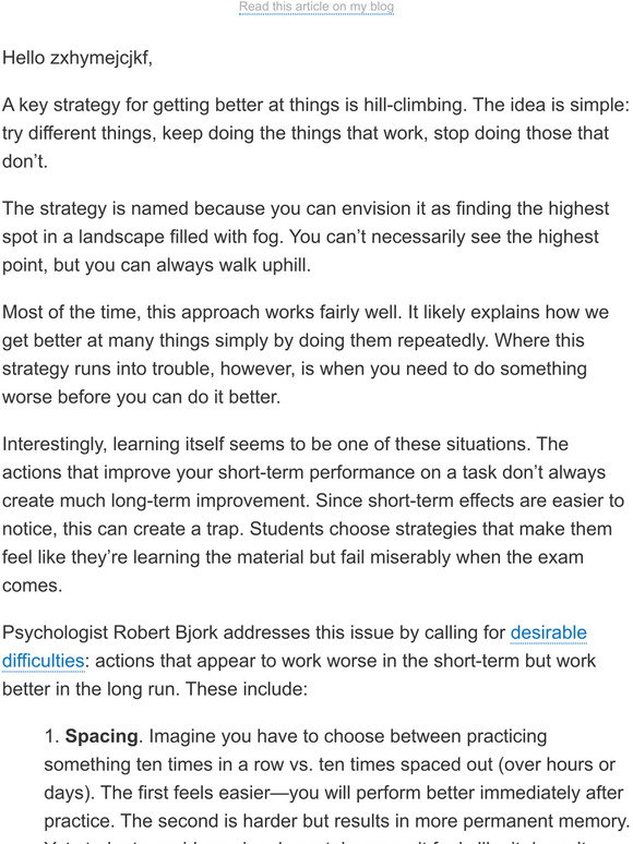 Scott Young: Desirable difficulties: When harder is better for learning ...