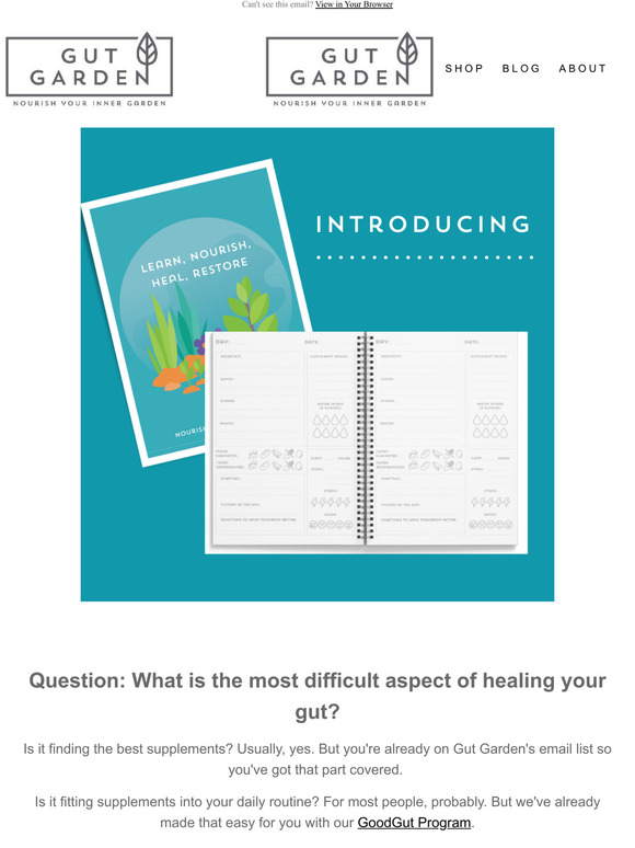 Gut Garden: Introducing The Gut Garden Food Journal | Milled