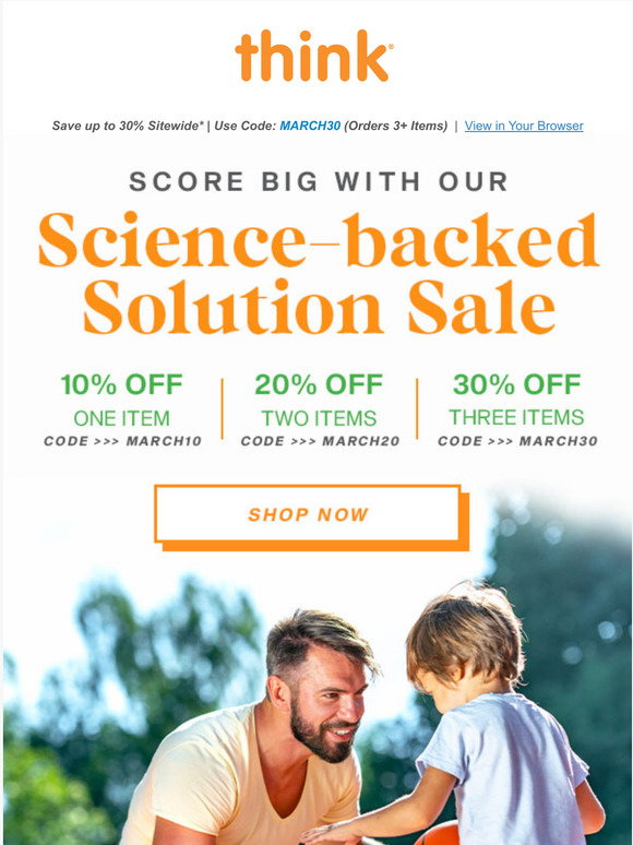 GoThink: March Madness Move Over! Go for 3 and Get 30% Off | Milled