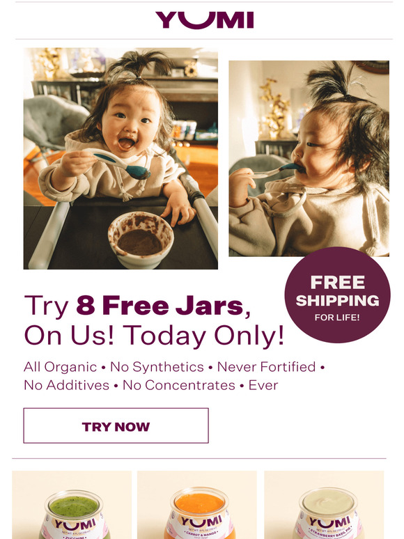 Yumi: Try Yumi today with 8 jars FREE! | Milled