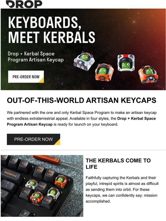 Drop: The Kerbal Space Program is Coming to Your Keyboard | Milled