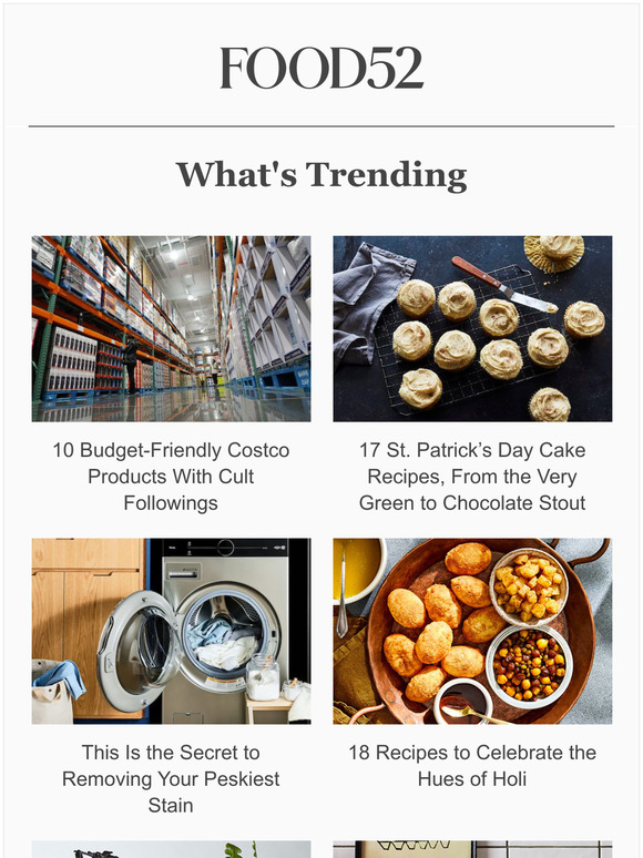 Food52 Email Newsletters: Shop Sales, Discounts, and Coupon Codes