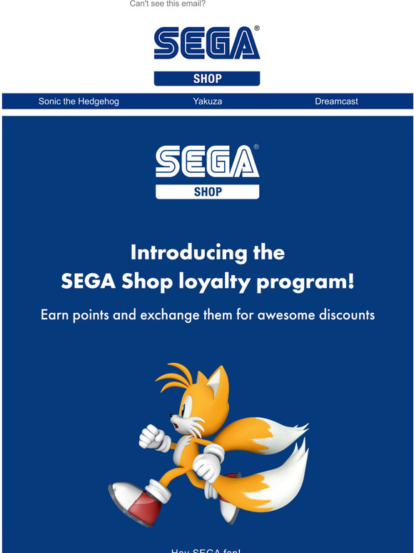 SEGA Shop: Introducing the SEGA Shop loyalty program! | Milled
