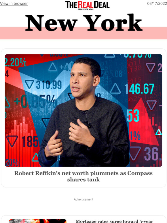 The Real Deal: Reffkin's net worth, Fed hike fallout & more | Milled