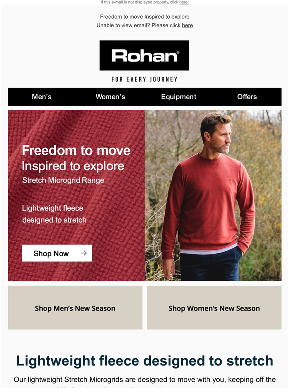 Rohan: The New Stretch Microgrid Range | Milled