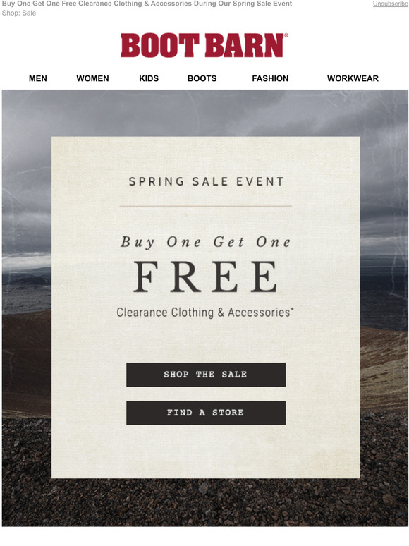 Boot Barn: BOGO Free Sale | Milled