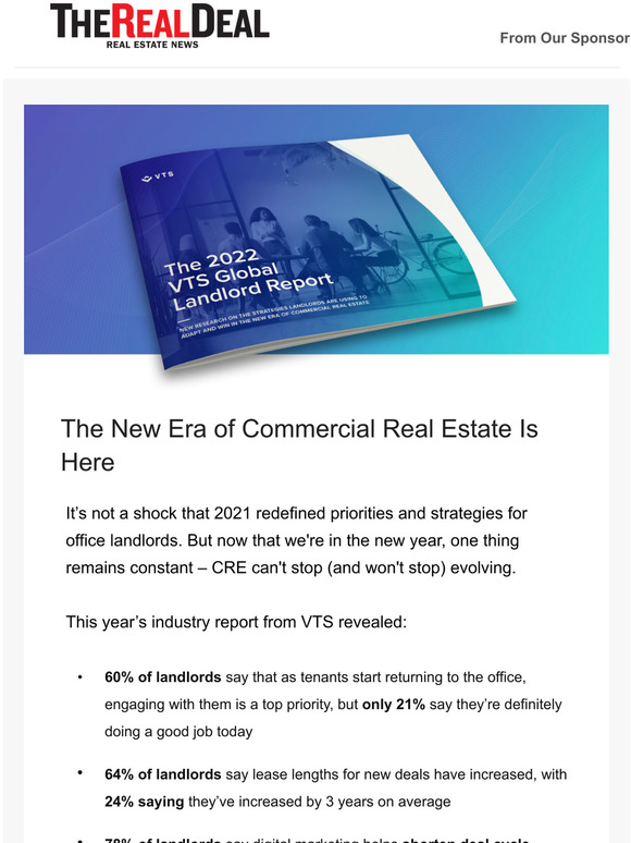 The Real Deal: NEW: VTS Global Landlord Report 2022 | Milled