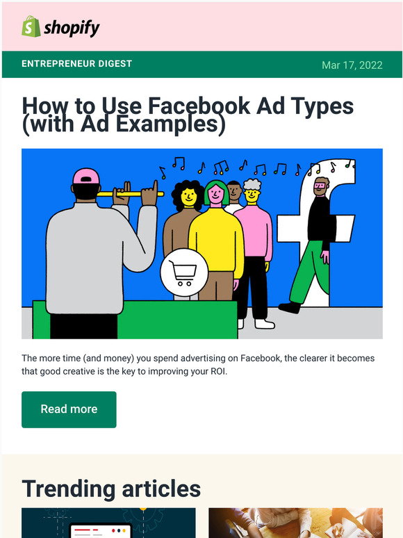 Shopify: How to Use Facebook Ad Types (with Ad Examples) | Milled