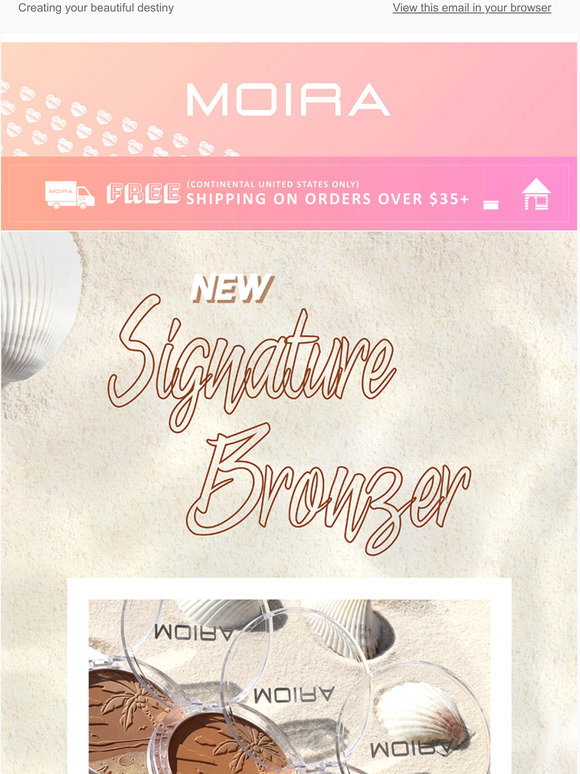 MOIRA Beauty: [NEW]Signature Bronzers Now Available! | Milled