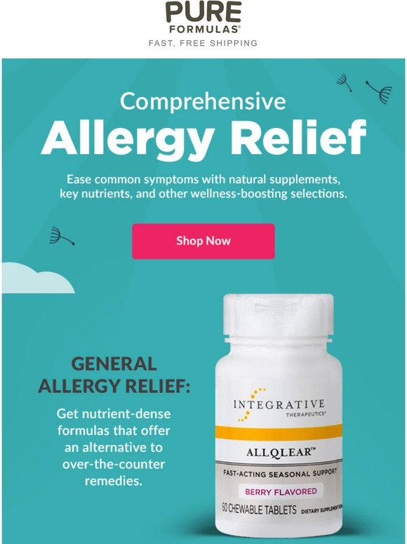 PureFormulas: Allergy Relief: Nutrients & formulas for your symptoms ...