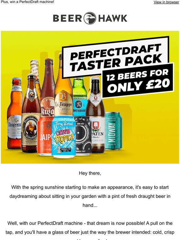 Beer Hawk: Bring the pub home with PerfectDraft! | Milled