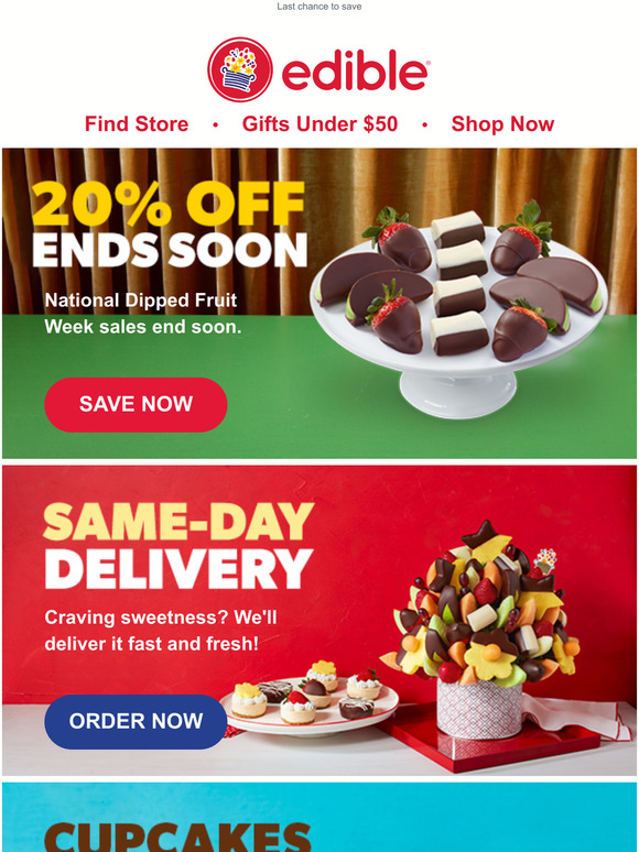 Edible Arrangements: 20% off Sale ends Sunday | Milled