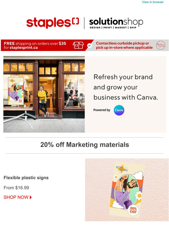 Staples: Make your brand stand out this Spring | Milled