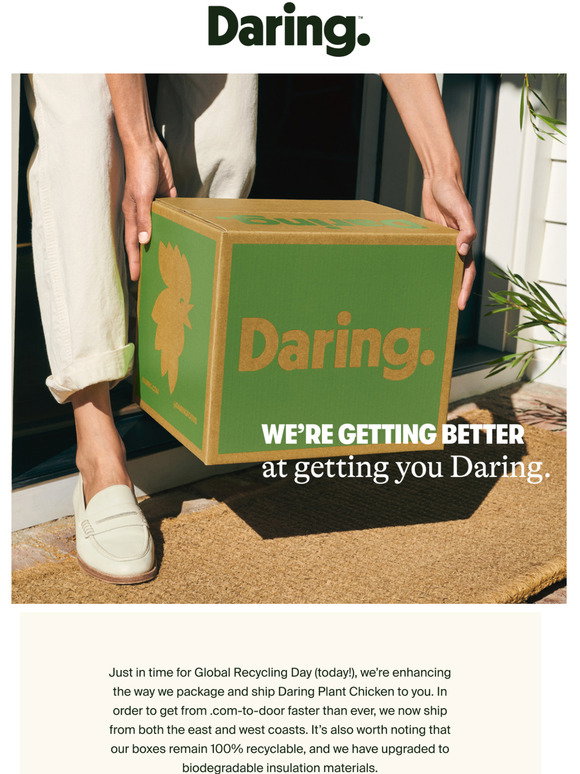 Daring: Just in time for Global Recycling Day | Milled