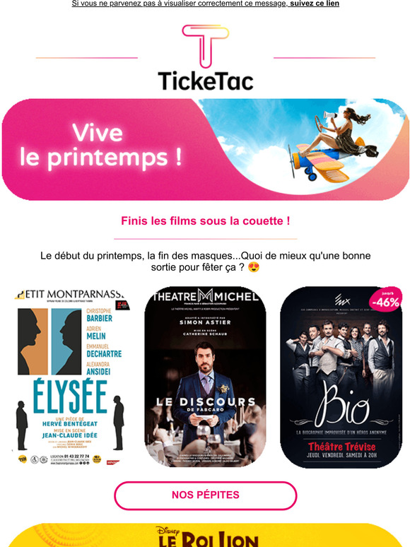 Ticketac: Cest le retour du printemps ! | Milled