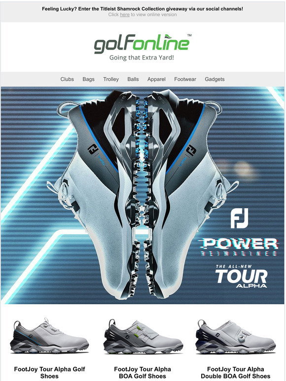 Golfonline: Meet the NEW FJ Tour Alpha Golf - Just Arrived | Milled