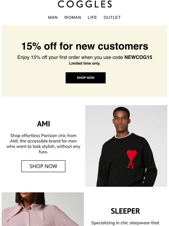 Coggles: 15% off your first order | Milled