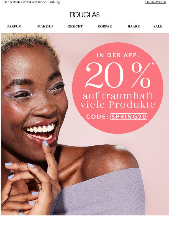 Douglas: APP-EXKLUSIV: 20 % auf viele Produkte | Milled