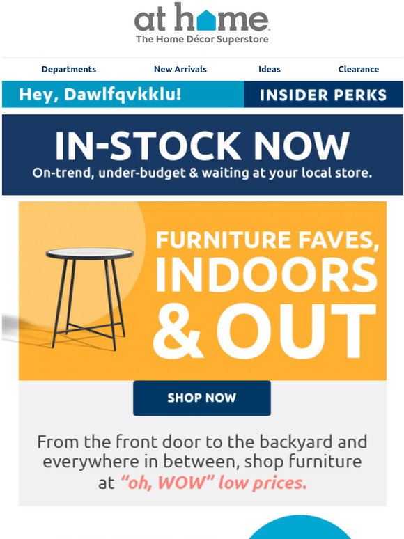 At Home: Furniture faves, indoors & out! | Milled