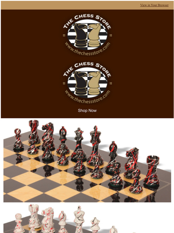 The Chess Store: Art Deco Special Edition Chess Set | Milled