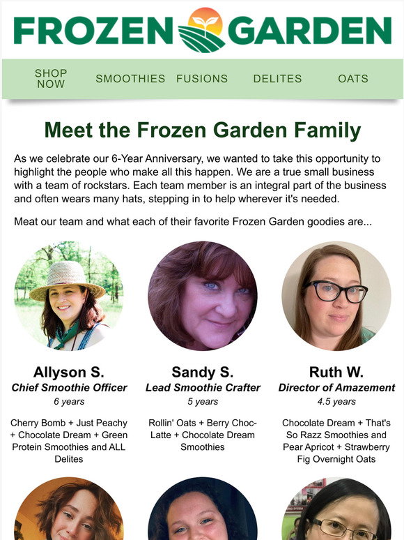 Frozen Garden: Meet the Frozen Garden Family | Milled