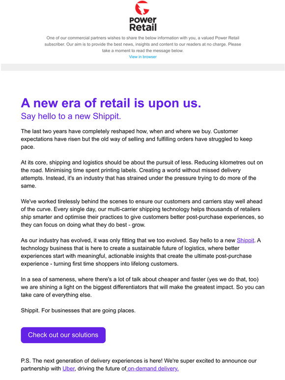 Power Retail: A new era of retail is here. | Milled
