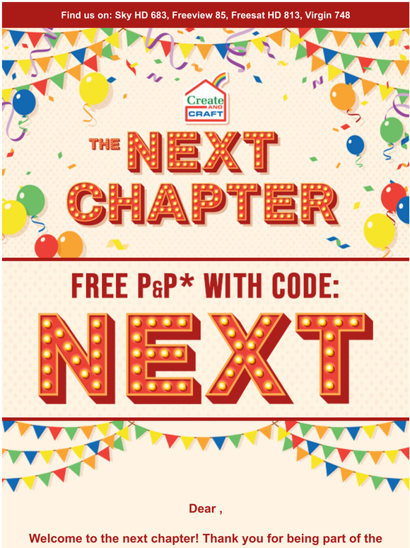 Create and Craft: Your invitation to save during our Next Chapter event ...