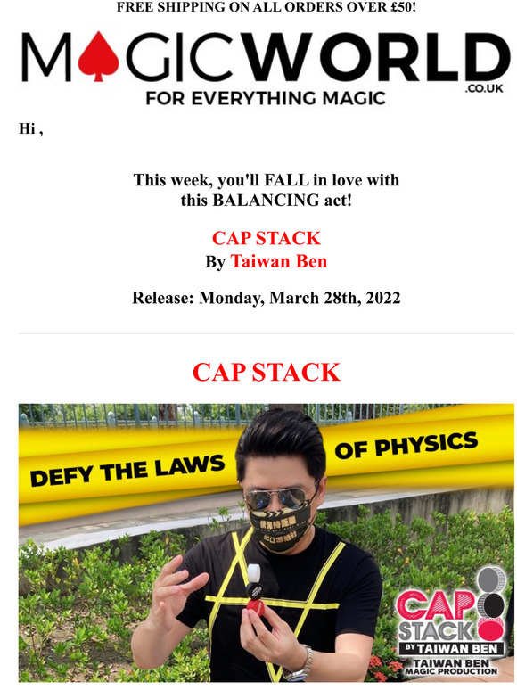 MagicWorld: Balance Bottle Caps in an IMPOSSIBLE Way! CAP STACK by Taiwan Ben | Presale! | Milled