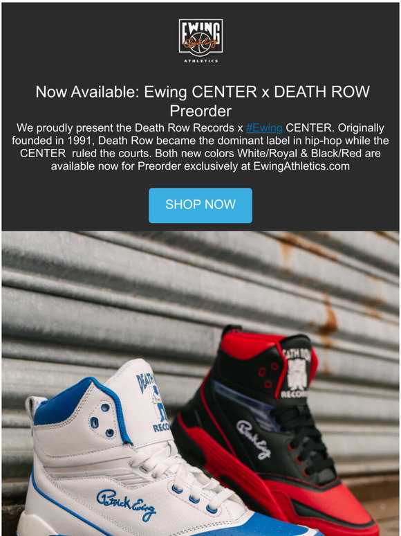 Ewing Athletics: CENTER x DEATH ROW Now Available! | Milled