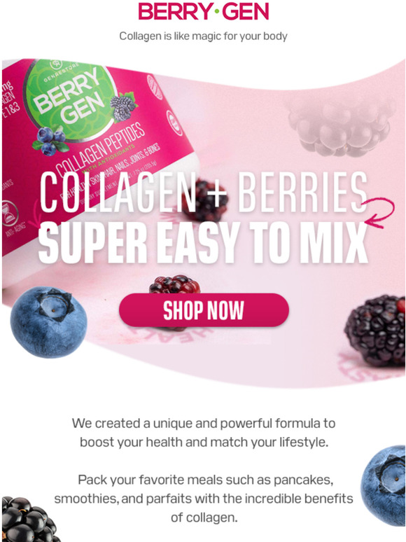 Berry Gen: A Collagen that tastes amazing! Shop now | Milled