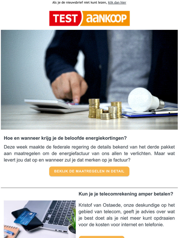Test Aankoop: Alle energiemaatregelen op een rij, Test Aankoop steunt ...