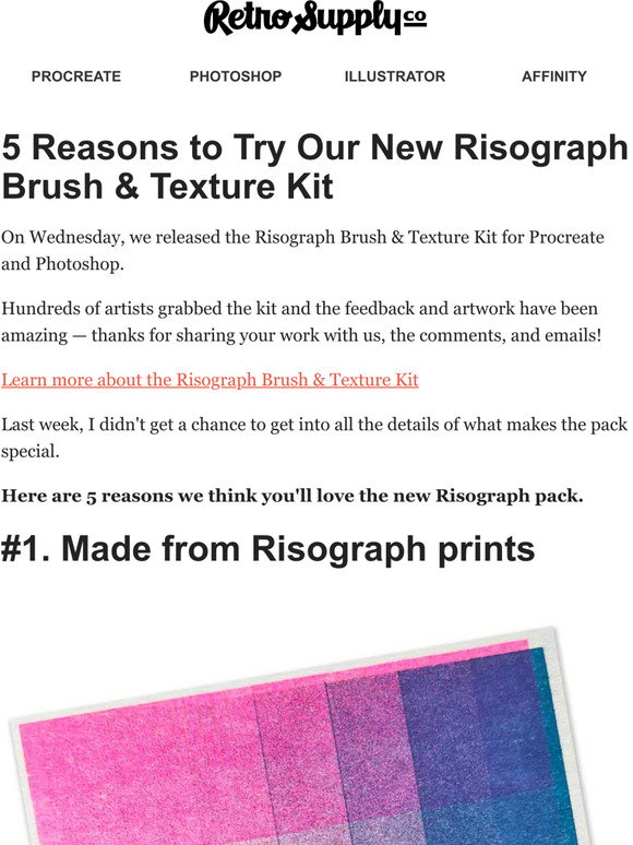 RetroSupply: 5 reasons to try our new Risograph Brush & Texture Kit ...