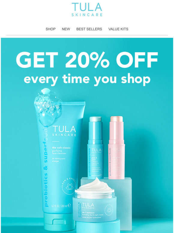 Tula Email Newsletters: Shop Sales, Discounts, and Coupon Codes