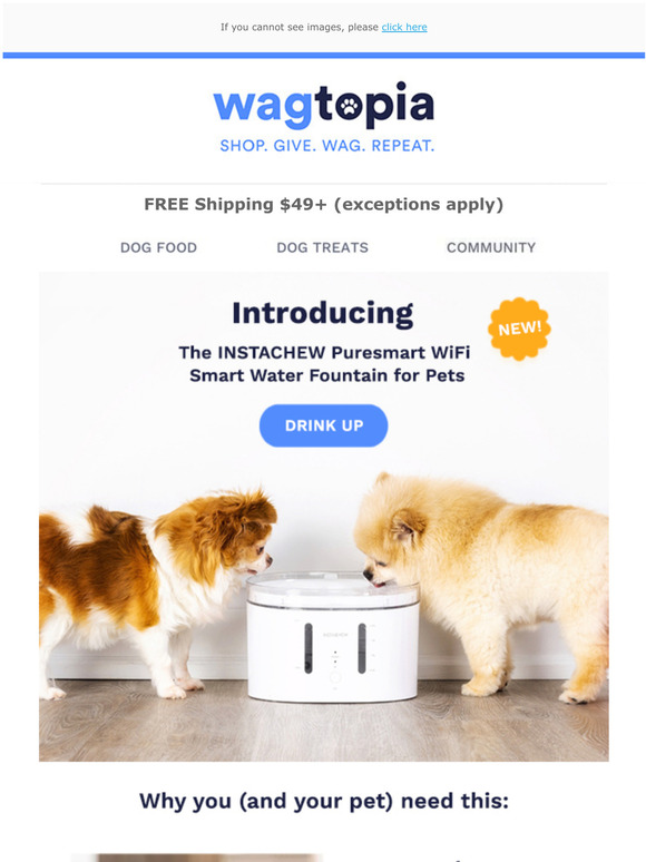Wagtopia: Introducing: The Smart Water Fountain | Milled
