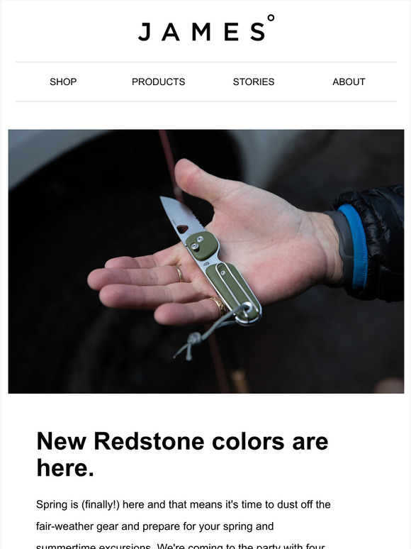 The James Brand: The Redstone is back with four new colors! | Milled