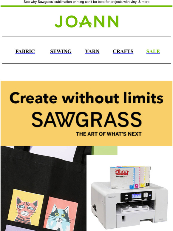 JoAnn: Bring your creative designs to life with Sawgrass printing | Milled