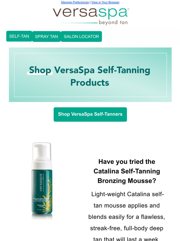 VersaSpa: The Catalina Bronzing Mousse will give you a natural looking ...