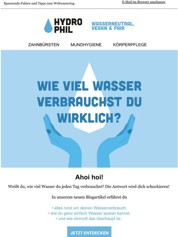 Hydrophil: Was? So viel Wasser verbrauchen wir? | Milled