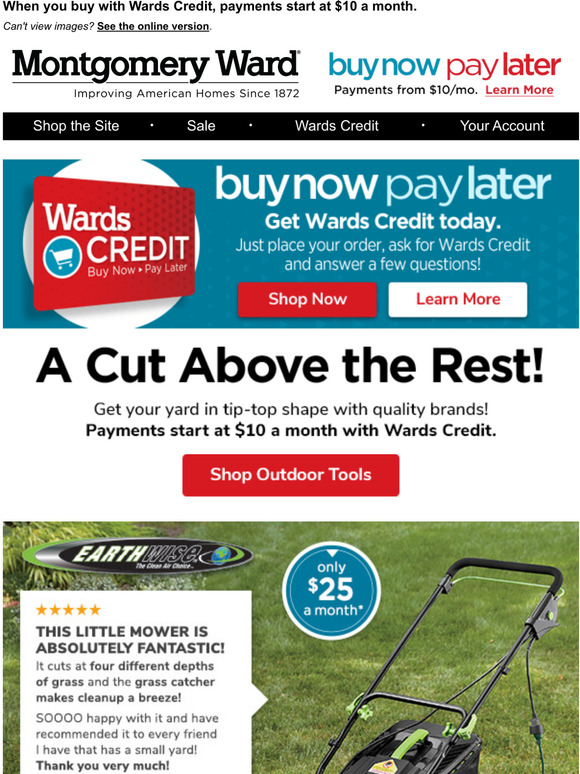 Montgomery Ward: Buy Now, Pay Later with Wards Credit! | Milled