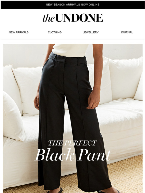 The Undone: Our Guide to Finding the Perfect Black Pants | Milled