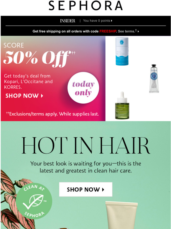 Sephora Email Newsletters: Shop Sales, Discounts, and Coupon Codes