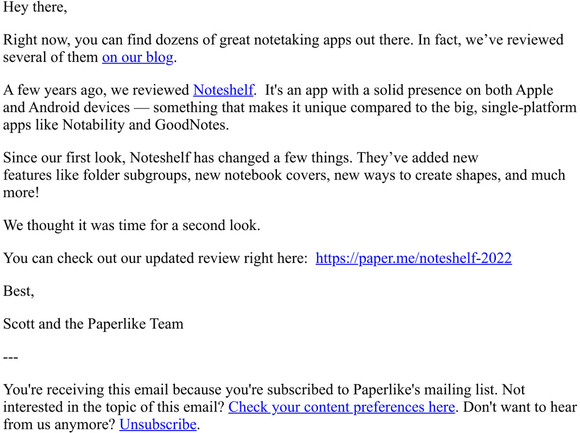 Paperlike: A closer look at Noteshelf in 2022 | Milled