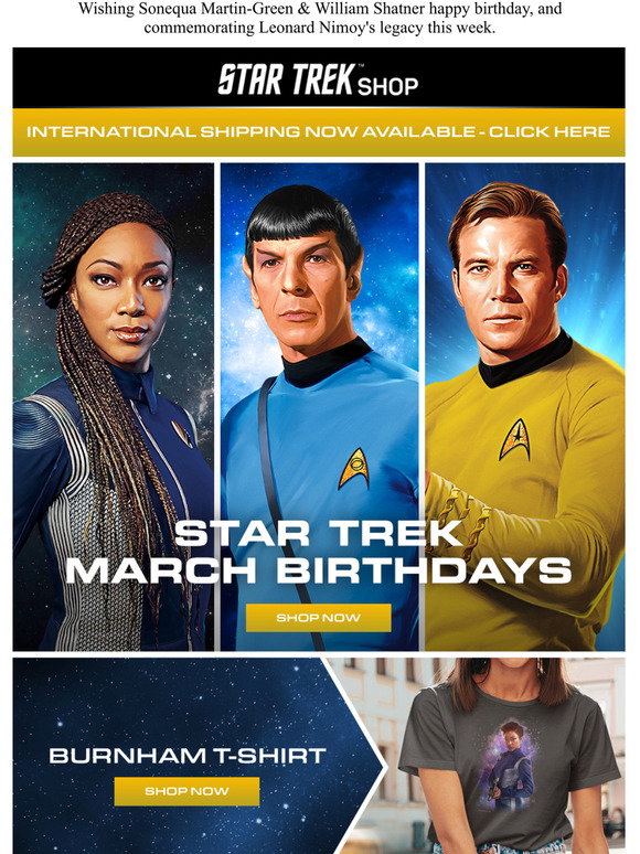 Star Trek: Celebrate the birthdays of Star Trek icons | Milled
