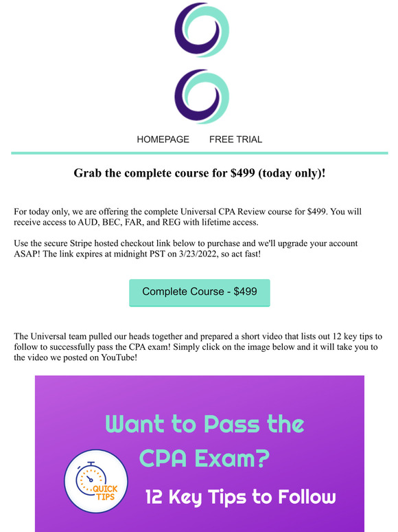 Universal CPA Review: 12 Tips to Pass the CPA Exam (Video) | Milled