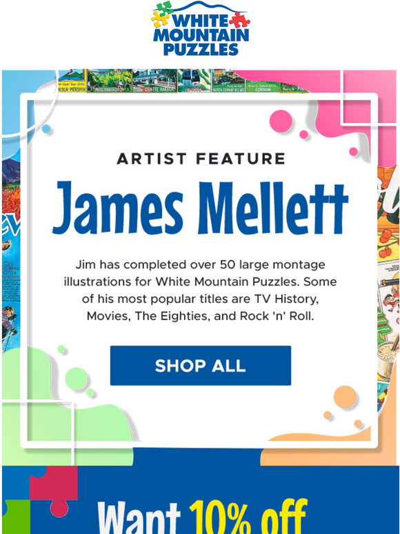 White Mountain Puzzles: Artist spotlight: James Mellett | Milled