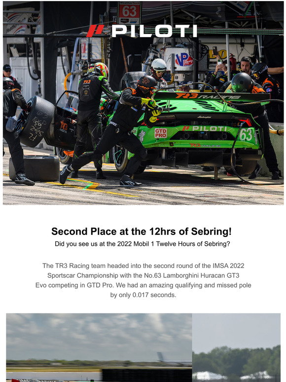 Piloti: Second Place at Sebring! | Milled