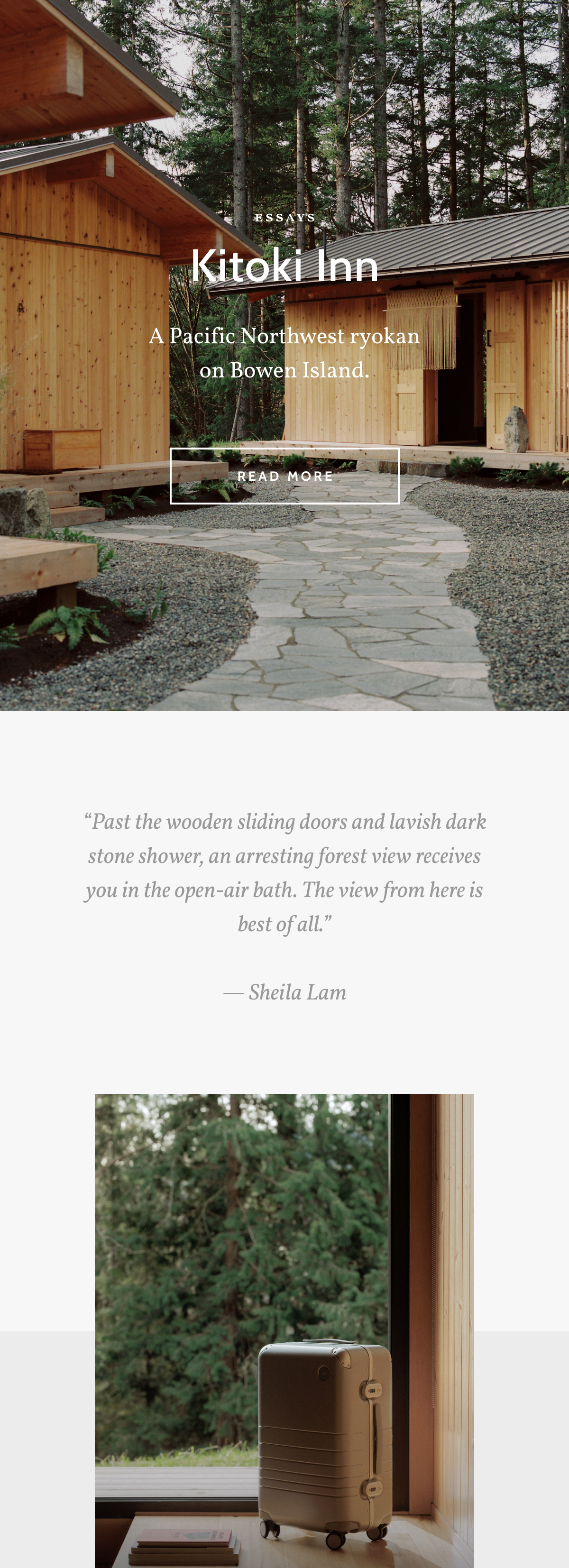 Monos: A visit to Kitoki Inn, a Pacific Northwest ryokan on Bowen ...