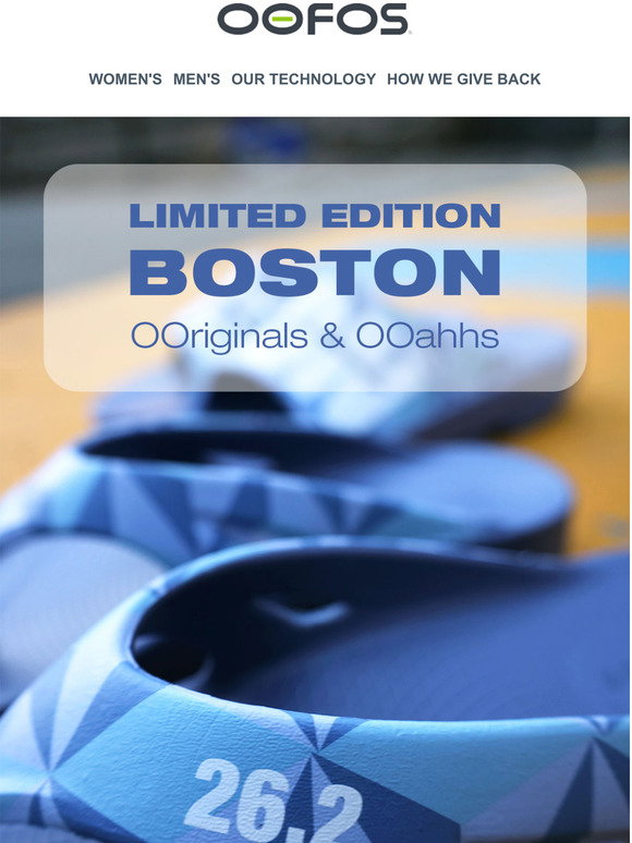 OOFOS: Limited Edition Boston Styles! | Milled